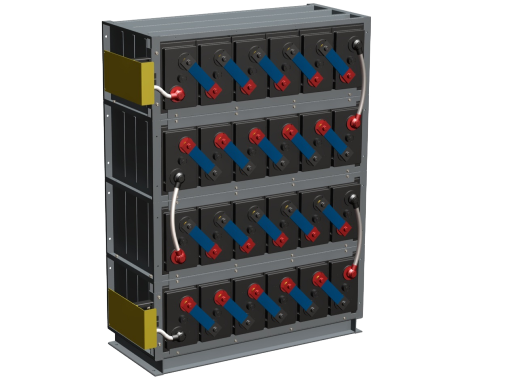 Lead Carbon AGM Battery - FCP 500 2 Volt Cell With Battery Rack ...